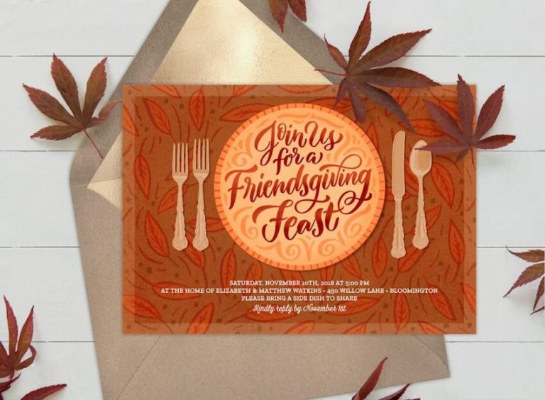 Gather Your Family With These Friendsgiving Invitation Ideas