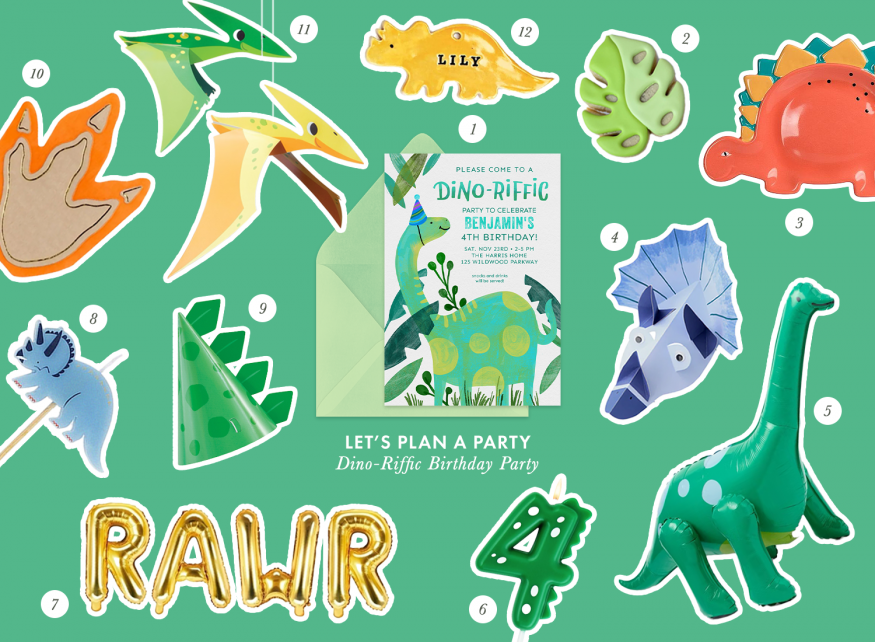 Inspiration for a Dino-Mite Dinosaur Party - STATIONERS