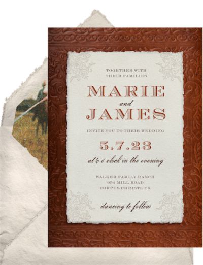 11 Unique Western Wedding Invitations for Your Special Day - STATIONERS