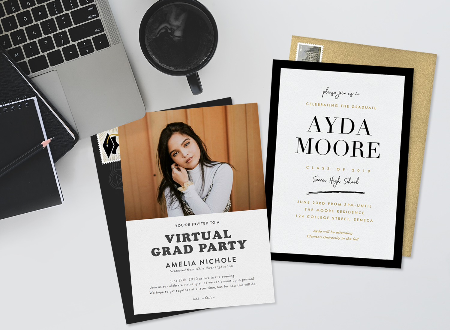 Pretty Graduation Invitations