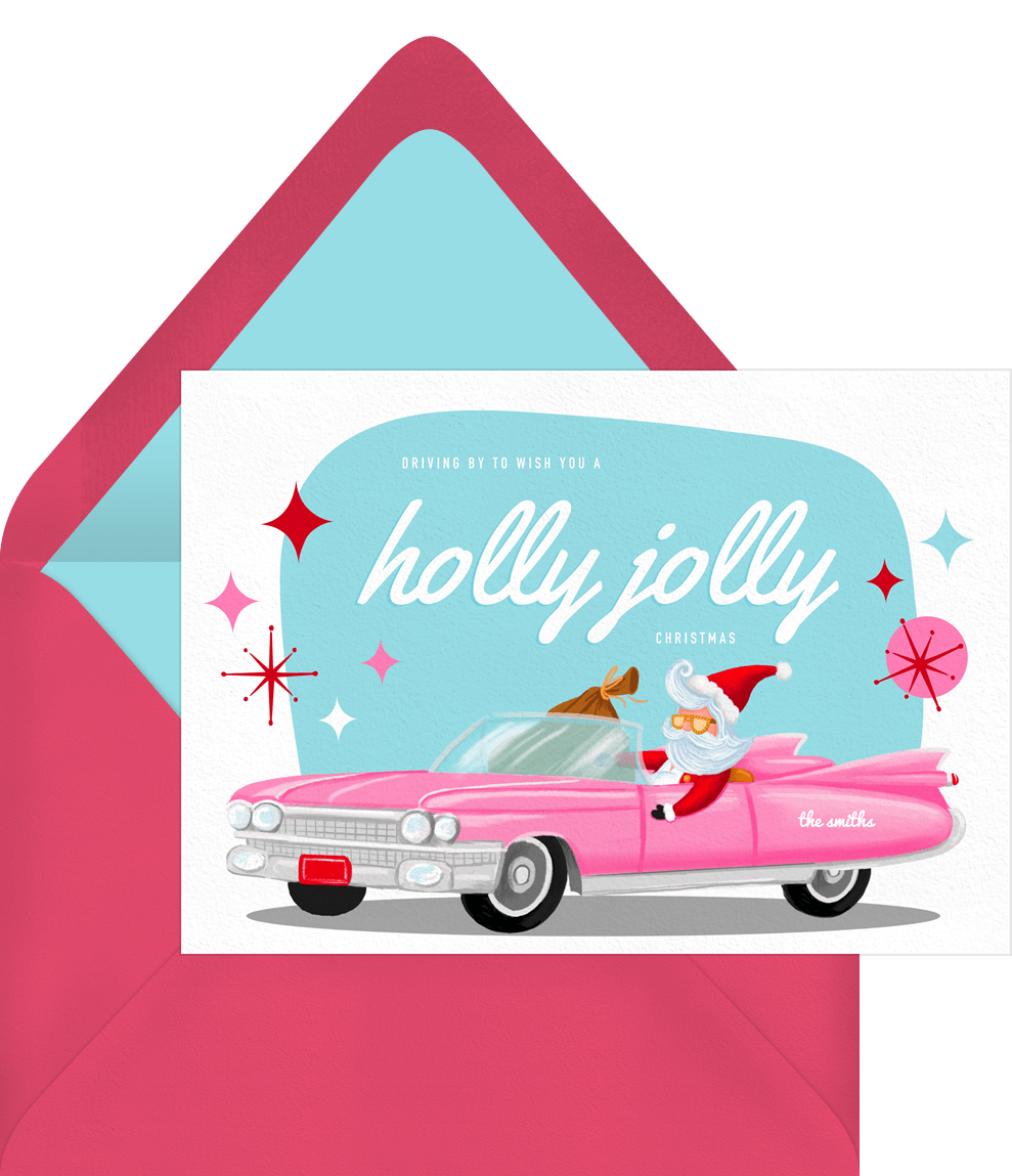 Cruisin' Claus Cards | Greenvelope.com