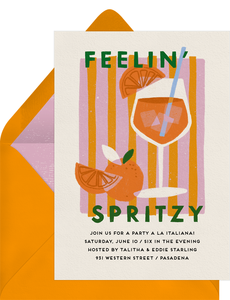Feelin' Spritzy Invitations | Greenvelope.com