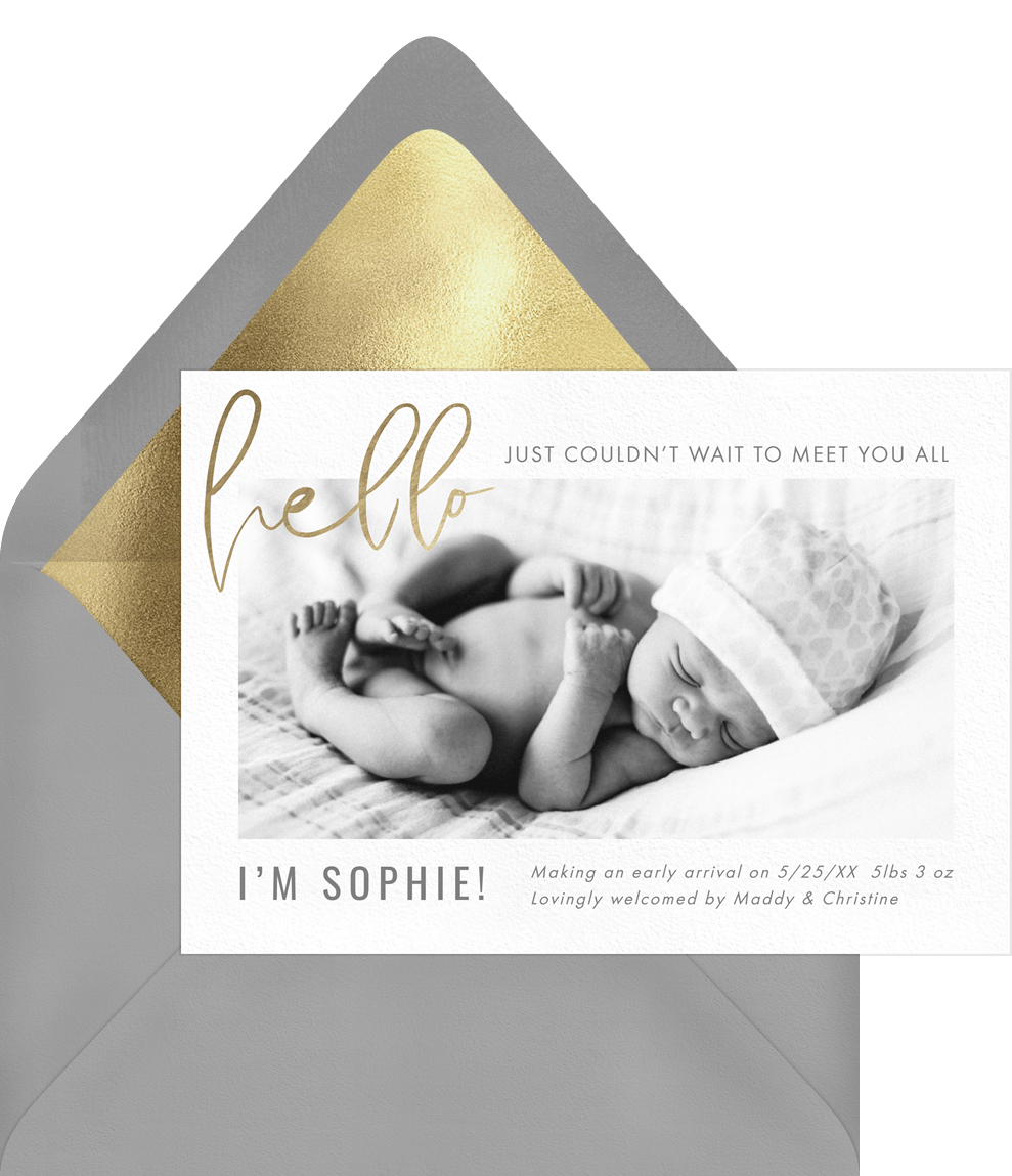 Baby Shower Announcements Just Hatched Blue Birth | Greenvelope.com