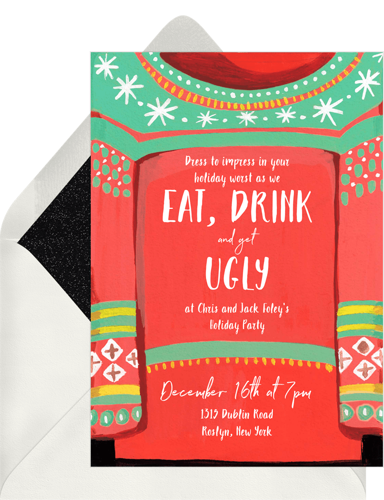 Let's Get Ugly Invitations | Greenvelope.com