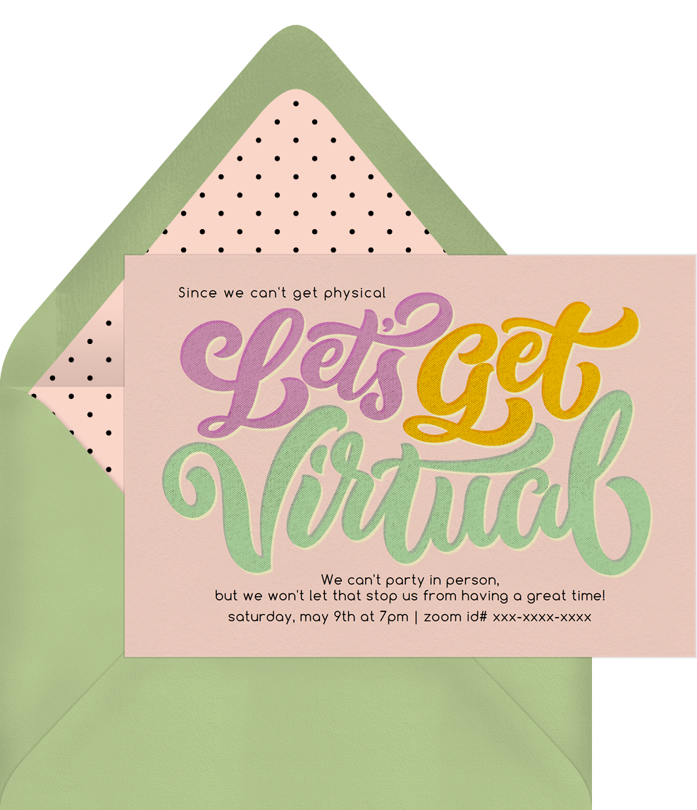 Let's Get Virtual Invitations | Greenvelope.com
