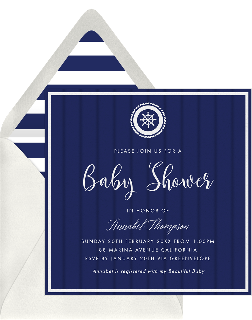 Let's Set Sail Invitations | Greenvelope.com