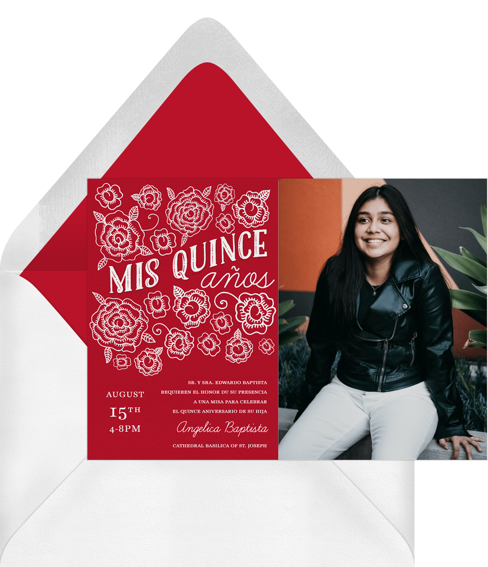 Mis Quince Años Invitations | Greenvelope.com