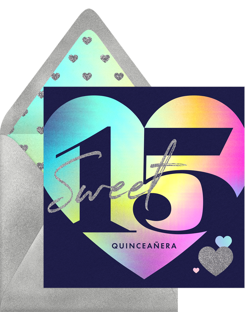 Sweetheart Quinceañera Invitations | Greenvelope.com